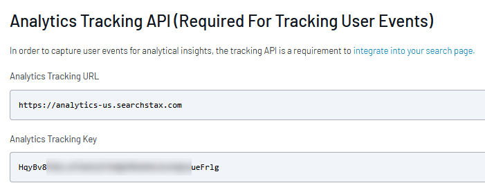 Tracking API (REST) – SearchStax Help Center