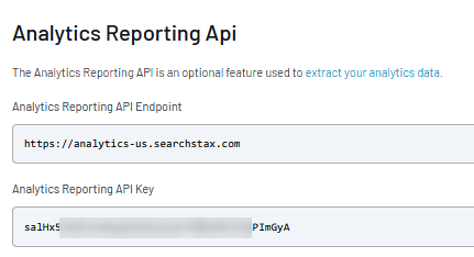 Reporting API (REST) – SearchStax Help Center