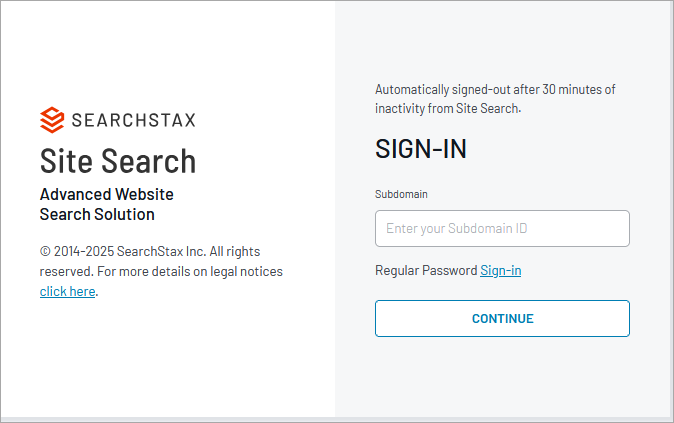 Single Sign-On – SearchStax Help Center